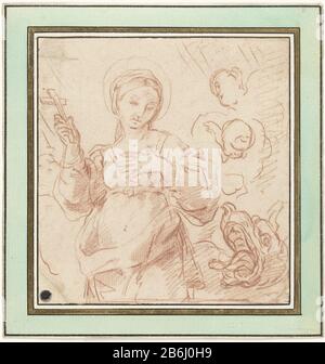 Guido Reni, Saint Margaret of Antioch, portrait painting 1638-1639 ...