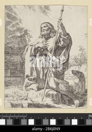 Saint Rochus, Domenico Maria Canuti, 1630 - 1684 print Saint Rochus is ...