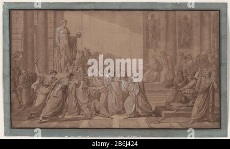 Vincenzo Camuccini, The Assassination of Julius Caesar, painting, c. 1804 Stock Photo - Alamy