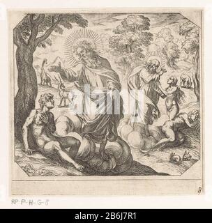 Creation Of Adam and Eve, God the Father relief by Wiligelmo, Modena ...