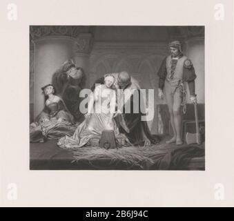The execution of Lady Jane Gray, Paolo Mercuri, After Paul Delaroche ...