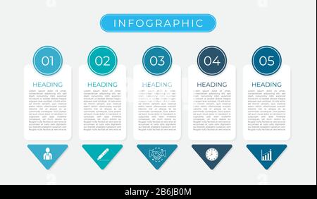 infographic work process color icon vector illustration Stock Vector ...