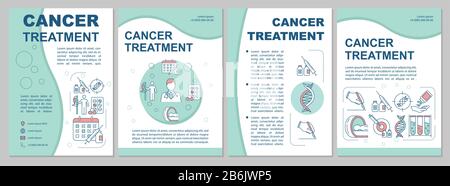 Cancer treatment brochure template. Chemotherapy. Flyer, booklet ...