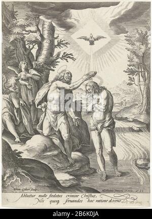 Baptism of Christ, Jan Collaert (II), After Maerten de Vos, 1598 - 1618 ...