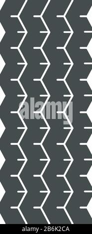 Track tread black glyph icon. Detailed automobile, motorcycle street ...