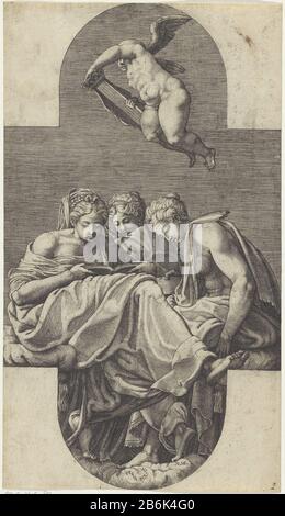 Three muses and a putto with a winch; Ceiling paintings in the d'ulysse ...