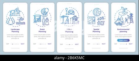 Spatial planning concept icon. Urban zoning idea thin line illustration ...