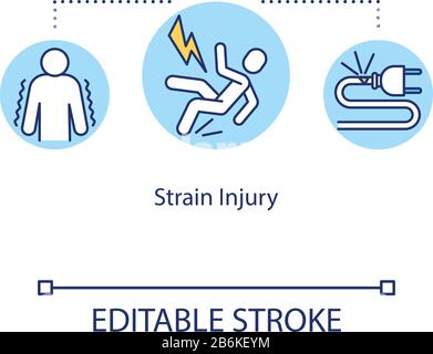 bruised bone icon vector. Isolated contour symbol illustration Stock ...