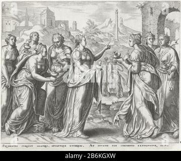 The five foolish virgins ask for oil, c. 1869-c. 1925. Design for a ...
