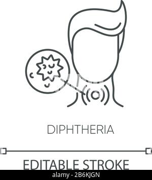 Corynebacterium diphtheriae icon. Simple illustration of ...