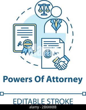 legal representative icon vector outline illustration Stock Vector ...