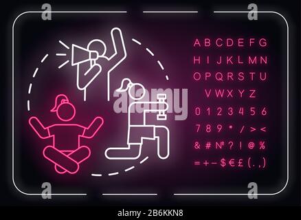 Self confidence neon light icon. Outer glowing effect. Arrogant ...