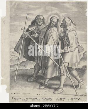Pieter Bruegel d. Ä. Christ and two disciples on the way to Emmaus ...