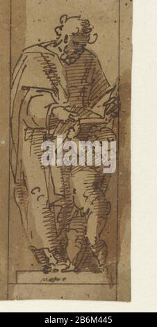 Evangelist Mattheus, Luca Cambiaso (attributed to), 1537 - 1585 drawing ...