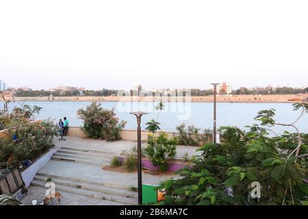 Flower garden/Sabarmati riverfront/Ahmedabad-India Stock Photo - Alamy