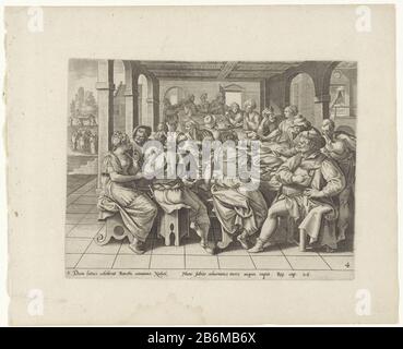 NaBal, Anonymous, After Maerten de Vos, 1585 print Naal and Abigaïl are ...