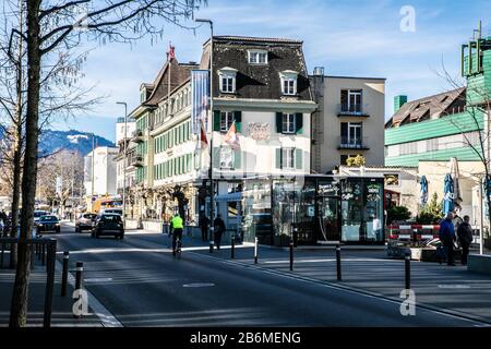 Street Scene, Interlaken Stock Photo - Alamy