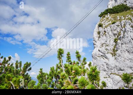 Via ferrata Donnerkogel Intersport Klettersteig in the Austrian Alps ...
