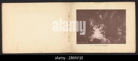 Painting depicting the death of Horatio Nelson, 1st Viscount Nelson ...