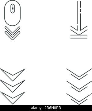 Web page scroll down symbols Stock Vector Image & Art - Alamy