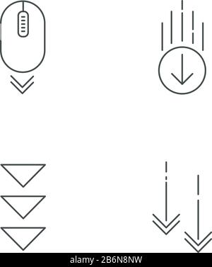 Web page scroll down symbols Stock Vector Image & Art - Alamy