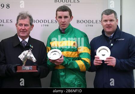 Mark Walsh after winning the Boodles Cheltenham Gold Cup Chase aboard ...