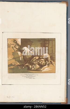 Chained man in cell, John B. Skippe, After Jacopo Tintoretto, 1808 ...