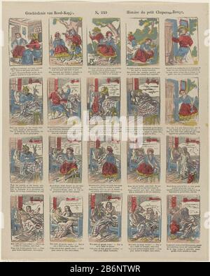 Geschiedenis van Rood-kapje Histoire du petit Chaperon-Rouge (titel op ...