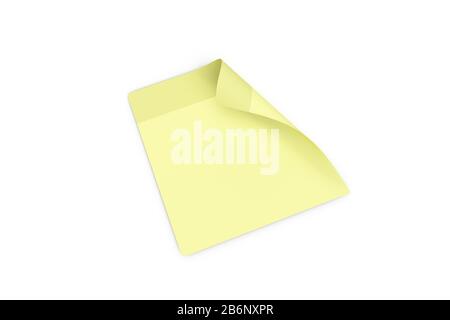 Close up of a curled piece of paper Stock Photo - Alamy