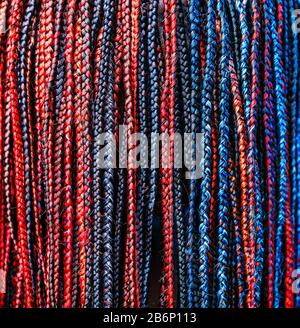 braided afro braids dreadlocks kanekalon pigtails hair with jewelry ...