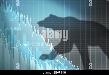 3D slump chart Stock Photo - Alamy