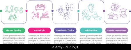 Gender equality brochure template. Right for education and workplace ...