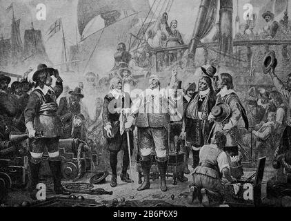 The Battle of Fehmarn on 13 October 1644. Museum: PRIVATE COLLECTION ...