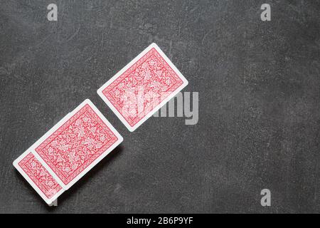 Deck of playing cards back view Stock Photo: 27730728 - Alamy