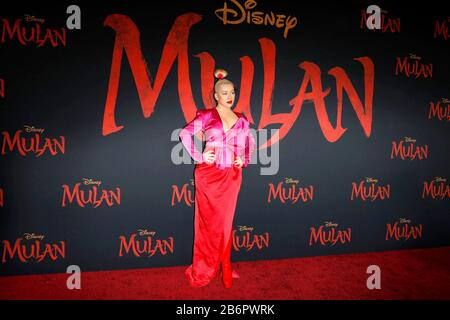 Christina Aguilera at the Los Angeles Premiere of BURLESQUE held at the ...