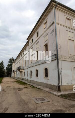 The baroque Batthyany castle in the town of Bicske, Hungary Stock Photo ...