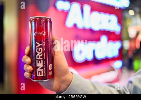 Coca-Cola Energy Drink launched at CES, where show attendees placed ...