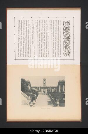 Stairs of the Capitool in Rome, Anonymous, 1868 - 1890 stereograph Rome ...