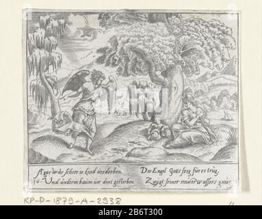 Hagar and Ishmael in the Wilderness; An Angel Leading Hagar and Ishmael ...
