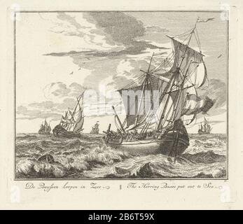 Haringbuis sails out, Adolf van der Laan, After Sieuwert van der Meulen ...