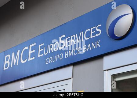 A view of a BMCE bank logo Stock Photo - Alamy