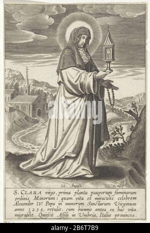 St Clare Of Assisi Monstrance Clipart