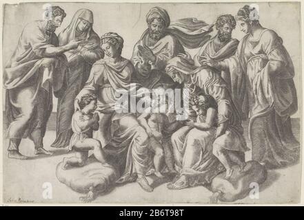 Heilige Maagschap A group of figures. Four women: Maria, Anna, Mary ...