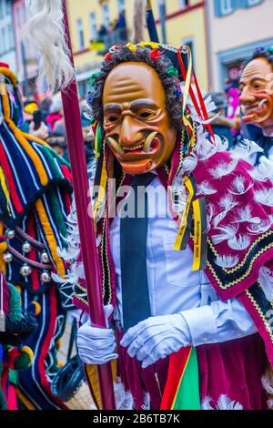 Participants in the Rottweil Carnival in Rottweil , Germany Stock Photo ...