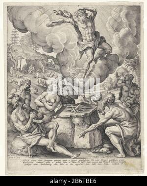 Enoch and his family, Johann Sadeler (I), After Maerten de Vos, 1586 ...