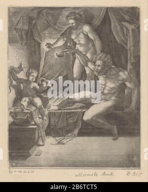 Hercules strangles two snakes in his cradle, Etienne Delaune, 1573 ...