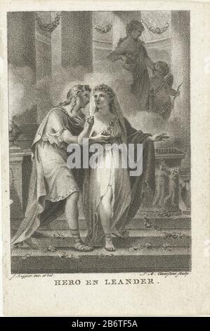 Hero and Leander, Lambertus Antonius Claessens, 1800 Stock Photo - Alamy