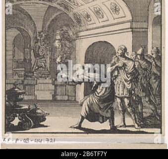 Herod in David's Graf, Jan Luyken, 1698 print Amsterdam paper etching ...
