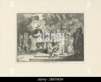 Sacrifice of Iphigenia, The sacrifice of Iphigenia. The high priest ...
