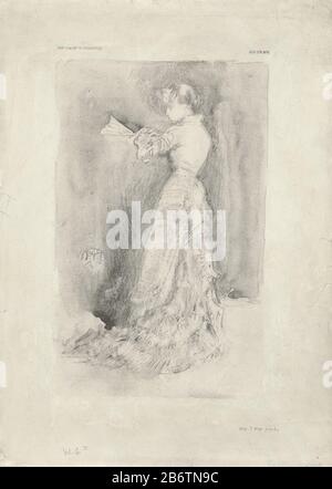 Het toilet, James Abbott McNeill Whistler, 1878 print The Maud Franklin ...